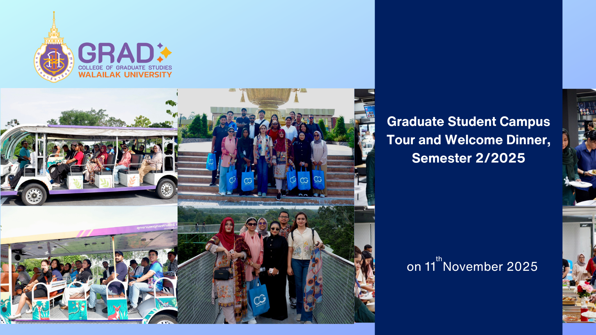 Graduate Student Campus Tour and Welcome Dinner, Semester 2/2025 ...
